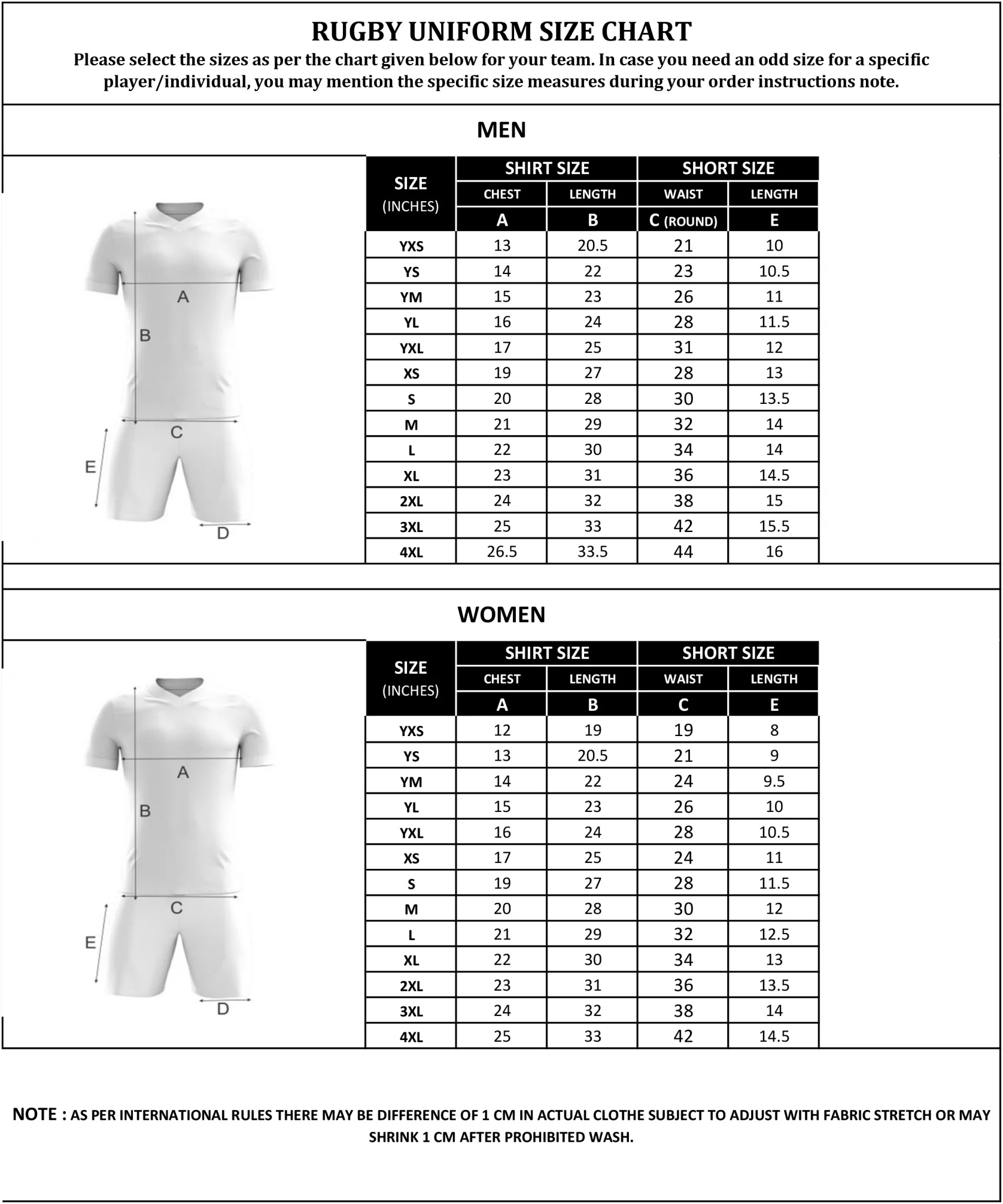 Rugby Uniform – Triple Upp